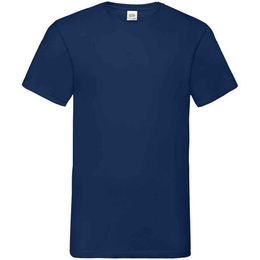 Fruit of the Loom Herren Valueweight V-Ausschnitt T-Shirt (Marineblau)