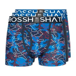 CrossHatch - "Linamo" Boxershorts f&uuml;r Herren, Offene Fliege (Blau)