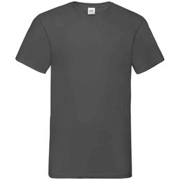Fruit of the Loom - "Valueweight" T-Shirt V-Ausschnitt f&uuml;r Herren (Hellgrau)
