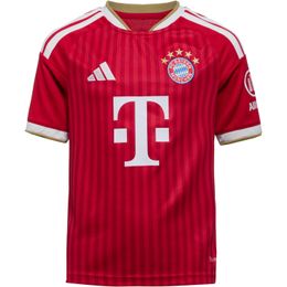 Adidas FC Bayern M&uuml;nchen 26-27 Heim Teamtrikot Kinder - Gr&ouml;&szlig;e 140 - rot