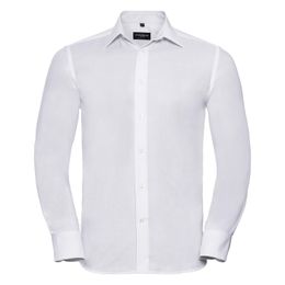 Russel Athletic Russell Collection - Hemd Pflegeleicht f&uuml;r Herren Lang&auml;rmlig (Wei&szlig;)