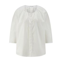 Peter Hahn - Bluse mit 3/4-Raglanarm, weiss, Gr. 42 / M - Baumwolle