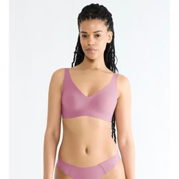 B&uuml;gelloser BH Sloggi "ZERO Feel 2.0 Soft bra", Damen, Gr. S, N-Gr, lila, Single Jersey, Obermaterial: 76% Polyamid, 24% Elasthan, BHs, nahtlos und unsichtbar