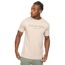 CrossHatch - "Bardon" T-Shirt f&uuml;r Herren, Baumwolle (Helles Steingrau)