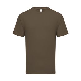 Fruit of the Loom Herren Premium T-Shirt (Dunkelbraun)