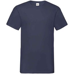 Fruit of the Loom - "Valueweight" T-Shirt V-Ausschnitt f&uuml;r Herren (Marineblau)