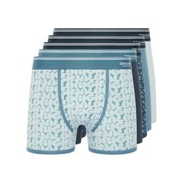 CrossHatch - "Dringal" Boxershorts f&uuml;r Herren (5er-Pack) (Blau)