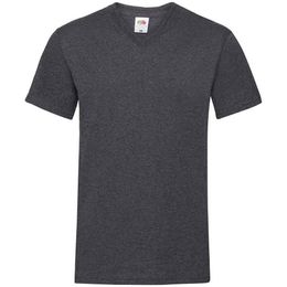 Fruit of the Loom - "Valueweight" T-Shirt V-Ausschnitt f&uuml;r Herren (Dunkles Grau)