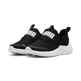 Sneaker Puma "SOFT WIRED 2 SLIPTECH PS", M&auml;dchen, Gr. 32, Puma schwarz, Puma wei&szlig;, Textil, Schuhe Sneaker, SLIPTECH&trade; Technologie: praktisches Anziehen ohne H&auml;nde