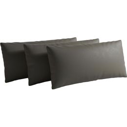 Sit & More Sofakissen SIT & MORE "Vanity Leder", anthrazit, B:60cm H:30cm T:12cm, Leder, Polsterauflagen, Sofakissen