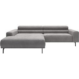 Sch&ouml;ner Wohnen Kollektion Ecksofa "Tossa, Modernes Design trifft smarte Funktione, Breite 258 cm", grau, B:258cm H:71cm T:217cm, 88% Polyester, 12% Polyacryl, SCH&Ouml;NER WOHNEN-KOLLEKTION, Sofas, Ecksofa, Motorischer Sitzvorzug, Kopfteil-Funktion & Saugroboter-H&ouml;he