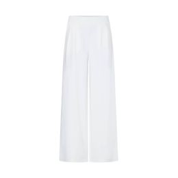 Loungehose oxmo "Loungehose OXNTanja Pleated", Damen, Gr. M, N-Gr, wei&szlig; (cloud dancer), Obermaterial: 71% Polyester PES. 26% Viskose CV. 3% Elasthan EL., Hosen Loungehose