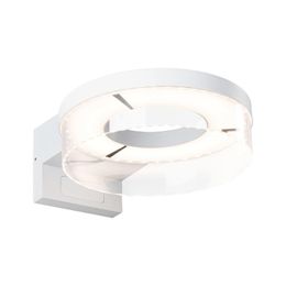 LED Au&szlig;en-Wandleuchte Paulmann "Capea IP44 231mm 3000K 700lm 230V Aluminium", wei&szlig;, H:10,3cm T:30,3cm &Oslash;:23,1cm, Leuchten, Bewegungsmelder