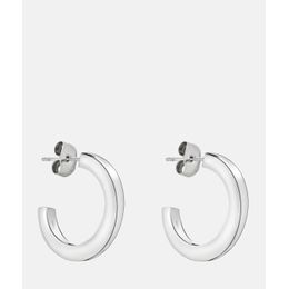 Paar Creolen Liebeskind Berlin "Schmuck Geschenk Edelstahl Ohrringe The Love Bond", silber (silberfarben), Ohrringe, Damen, Edelstahl