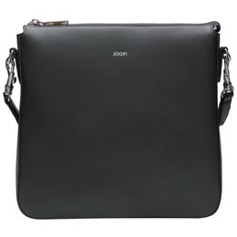JOOP! Umh&auml;ngetasche JOOP "sofisticato 1.0 jasmina shoulderbag mvz", Damen, Gr. B/H/T: 27cm x 25cm x 6cm, schwarz, Leder, Taschen Umh&auml;ngetasche, Schultertasche Tasche Damen Handtasche Damen