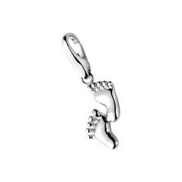 Charm-Einh&auml;nger "F&uuml;&szlig;e, Silber 925", silber, Giorgio Martello MILANO, Charms, Damen, Silber 925 (Sterlingsilber)