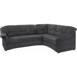 Ecksofa DOMO collection "SARAFINA 240x190 cm, auch mit Federkern f&uuml;r mehr Sitzkomfort", braun (espresso), B:240cm H:83cm T:190cm, Microfaser PRIMABELLE (100% Polyester) / Struktur (90% Polyester; 10% Polyacryl);Luxus-Microfaser (92% Polyester, 8% Nylon);Microfaser PRIMABELLE (100% Polyester), Sofas, Ecksofa, whlw. mit Bettfunktion, elegantes Design, L-Form