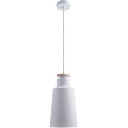 Paco Home Pendelleuchte "JACK I", wei&szlig;, 1, &Oslash; 19cm H: 188cm, Leuchten, H&auml;ngelampe Esszimmer K&uuml;chenlampe H&auml;ngend Esstischlampe Innen Gold, Pendelleuchte