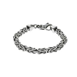 Armband ZEEme "Silber 925 poliert K&ouml;nigskette 6mm breit", wei&szlig;, Armb&auml;nder, Damen, 21cm, Silber 925 (Sterlingsilber), gl&auml;nzend, Armband