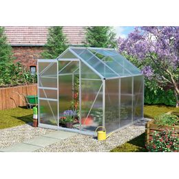 Gew&auml;chshaus Vitavia "Calypso 4400", silber (silberfarben), B:192cm T:228cm, Gew&auml;chsh&auml;user