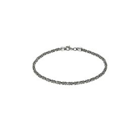 Collier-Set ZEEme "Silber 925 poliert K&ouml;nigskette 2,2mm breit", wei&szlig;, Halsketten, Damen, 21cm, Silber 925 (Sterlingsilber), L: 21 B: 2,2mm, gl&auml;nzend, B:2,2mm