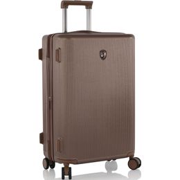 Hartschalen-Trolley Heys "Earthtone, verschiedene Gr&ouml;&szlig;en und Farben", Gr. B/H/T: 43cm x 66cm x 27cm 76 l, braun (umber), Polycarbonat, Koffer, Heys Reisegep&auml;ck TSA Schloss Volumenerweiterung