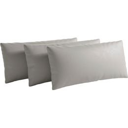 Sit & More Sofakissen SIT & MORE "Vanity Leder", light grau, B:60cm H:30cm T:12cm, Leder, Polsterauflagen, Sofakissen