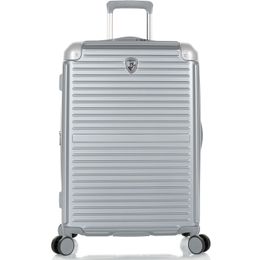 Hartschalen-Trolley Heys "Cruze, verschiedene Gr&ouml;&szlig;en und Farben", Gr. B/H/T: 45cm x 66cm x 26cm 65 l, silber, Polycarbonat, festlich, Koffer, Heys Reisegep&auml;ck TSA Schloss Volumenerweiterung