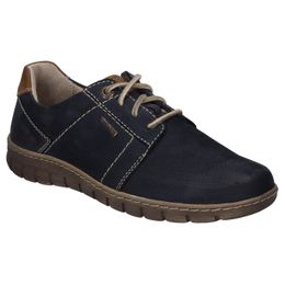 Schn&uuml;rschuh Josef Seibel "Steffi 59", Damen, Gr. 43, blau (blau kombiniert), Leder, Schuhe Schn&uuml;rschuh, Freizeitschuh, Komfortschuh in Weite G