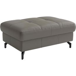 Sit & More Polsterhocker SIT & MORE "Vanity Leder", delphine, B:103cm H:45cm T:69cm, Hocker, Polsterhocker