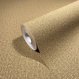 Vliestapete marburg "Yute", braun, B:0,53m L:10,05m, Vlies, Tapeten, moderne Tapete f&uuml;r Wohnzimmer Schlafzimmer K&uuml;che