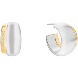 Paar Ohrstecker Calvin Klein "REFINE", gold (edelstahlfarben, gelbgoldfarben), Ohrringe, Damen, Edelstahl