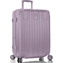 Hartschalen-Trolley Heys "Xtrak, in verschiedenen Farben und Gr&ouml;&szlig;en", Gr. B/H/T: 45cm x 66cm x 30cm 77 l, lila (lavender), Polycarbonat-Verbundwerkstoff, festlich, Koffer, Heys Handgep&auml;ck-Koffer TSA Schloss Volumenerweiterung