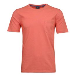 T-Shirt Ragman, Herren, Gr. L, orange (hellrot, 638), Jersey, 61% Baumwolle 39% Polyester, regular fit, Rundhals, Shirts T-Shirt