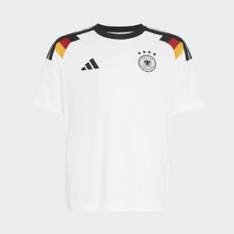 Fu&szlig;balltrikot adidas Performance "DFB H JSY FAN Y", Jungen, Gr. 128, wei&szlig;, Obermaterial: 100% Polyester, Rundhals, Trikots Fu&szlig;balltrikot, Deutschland WM 2026 Fan Trikot