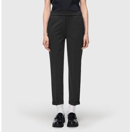 Stoffhose MAC "CAMI", Damen, Gr. 38, N-Gr, schwarz, Web, Obermaterial: 63% Viskose, 33% Polyamid, 4% Elasthan, unifarben, regular fit kn&ouml;chelfrei, Hosen Stoffhose, Sommerhose mit elastischem Bund