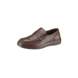 Slipper CLASSIC, Herren, Gr. 43, braun, Glattleder, Schuhe Slipper