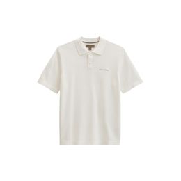 Marc O'Polo Poloshirt MARC O'POLO "DFB Travel Collection", Herren, Gr. L, egg wei&szlig;, Jersey, Obermaterial: 100% Baumwolle, normal normal, B&uuml;ndchen, Shirts, aus reiner Bio-Baumwolle, Strick-Polo
