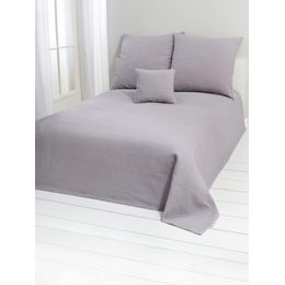 Tagesdecke PEREIRA DA CHUNA Gr. 4, grau, B:240cm L:250cm, 100% Baumwolle, Tagesdecken