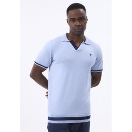 Poloshirt FELIX HARDY "Trikot Kurzarm Polo Shirt", Herren, Gr. L, blau, 50% Baumwolle, 50% Polyacryl, Shirts