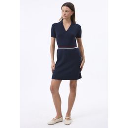 Polokleid FELIX HARDY "Kleid", Damen, Gr. L, Normalgr&ouml;&szlig;en, navy, 50% Baumwolle, 50% Polyacryl, Kleider