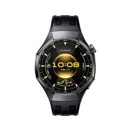 Huawei Watch GT6 Pro (Atum-B29F), Smartwatch schwarz, Titangeh&auml;use, schwarzes Fluorelastomerarmband