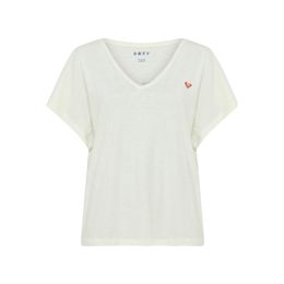 T-Shirt Roxy "NIGHTFALL", Damen, Gr. M (38), coconut milk, Obermaterial: 100% Baumwolle, Rundhals, Shirts T-Shirt, sportlicher Stil, f&uuml;r vielseitige Aktivit&auml;ten, Rundhalsausschnitt