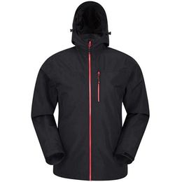 Mountain Warehouse Herren Brisk Extreme Wasserdichte Jacke (Schwarz)