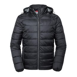 Russel Athletic Russell - "Nano" Steppjacke mit Kapuze f&uuml;r Herren (Schwarz)