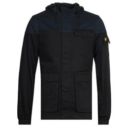 Lyle & Scott Lyle & Scott Jet Black Jacke mit Kontrastpasse