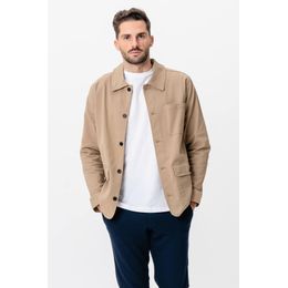 Twill-Hemdjacke &ndash; Dunkler Sand
