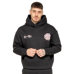 Enzo Milano | Herren &uuml;bergro&szlig;er bedruckter Hoodie