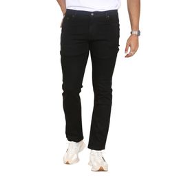 MYT Herren-Jeans mit geradem Bein, Hyper-Stretch-Denim in Schwarz