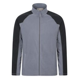 Mountain Warehouse - "Ashbourne" Fleecejacke Durchgehender Rei&szlig;verschluss f&uuml;r Herren (Dunkelgrau)